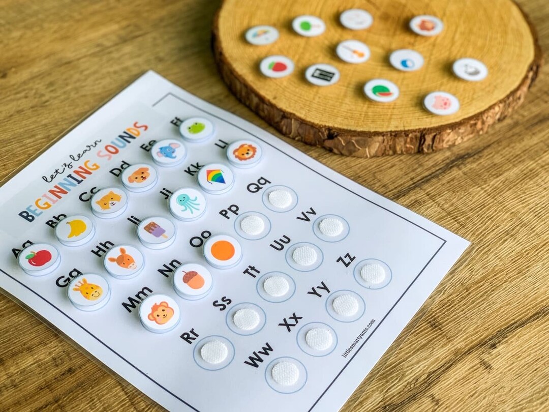 Beginning Sounds, Busy Book Printable, Alphabet Printable, Alphabet ...