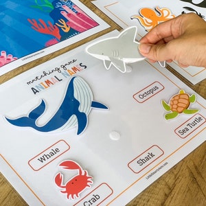 Animal Matching, Learning Animals, Printable Animal Activity, Animal ...
