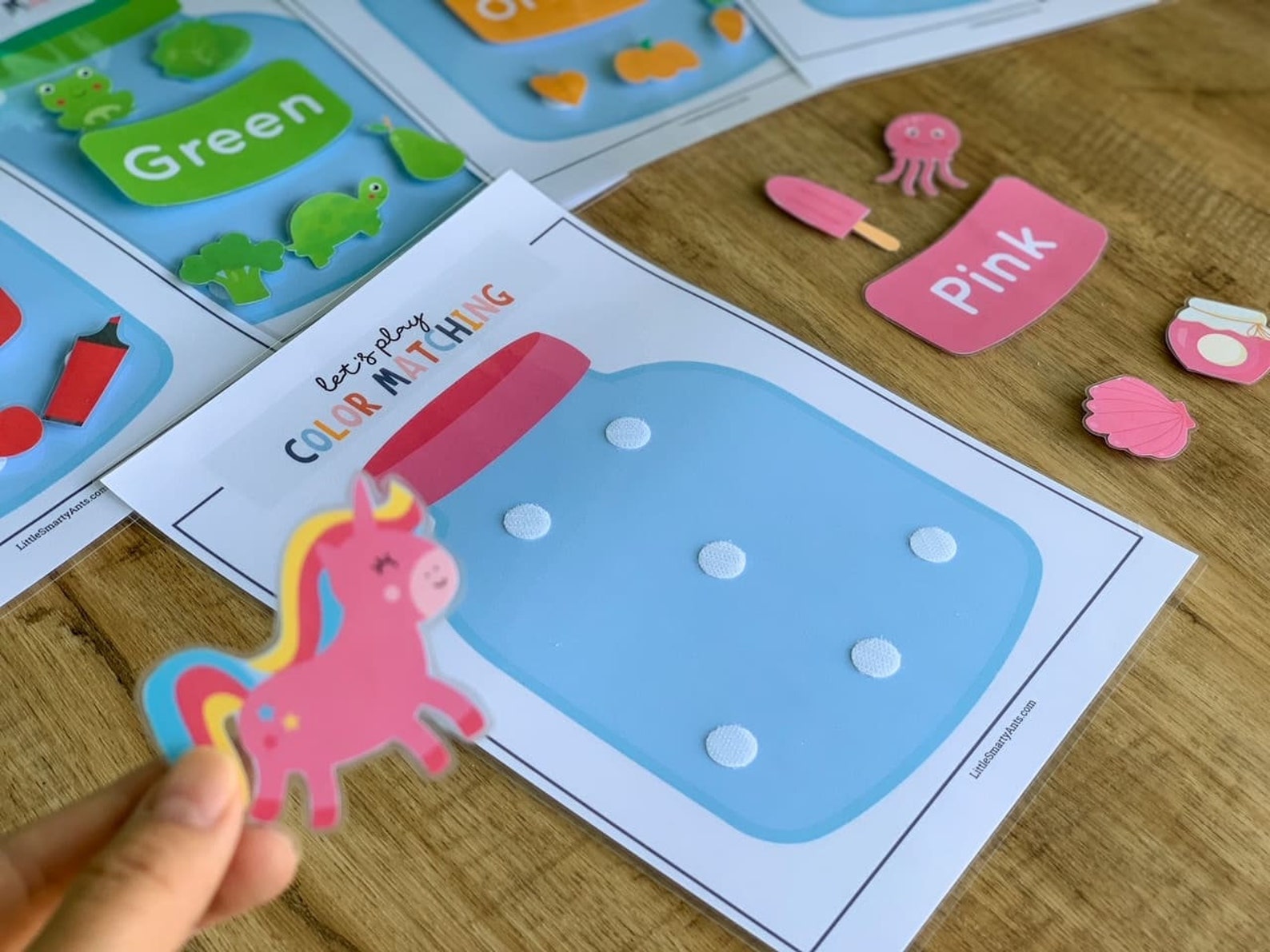 Color Matching Color Activity Learning Colors Toddler - Etsy