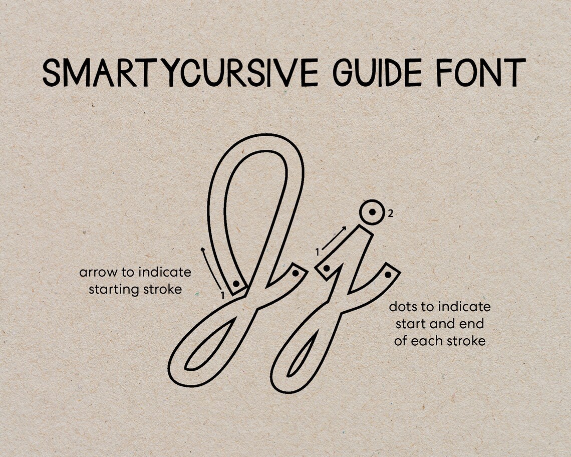 Cursive Font Cursive Letters School Font Cursive Writing - Etsy