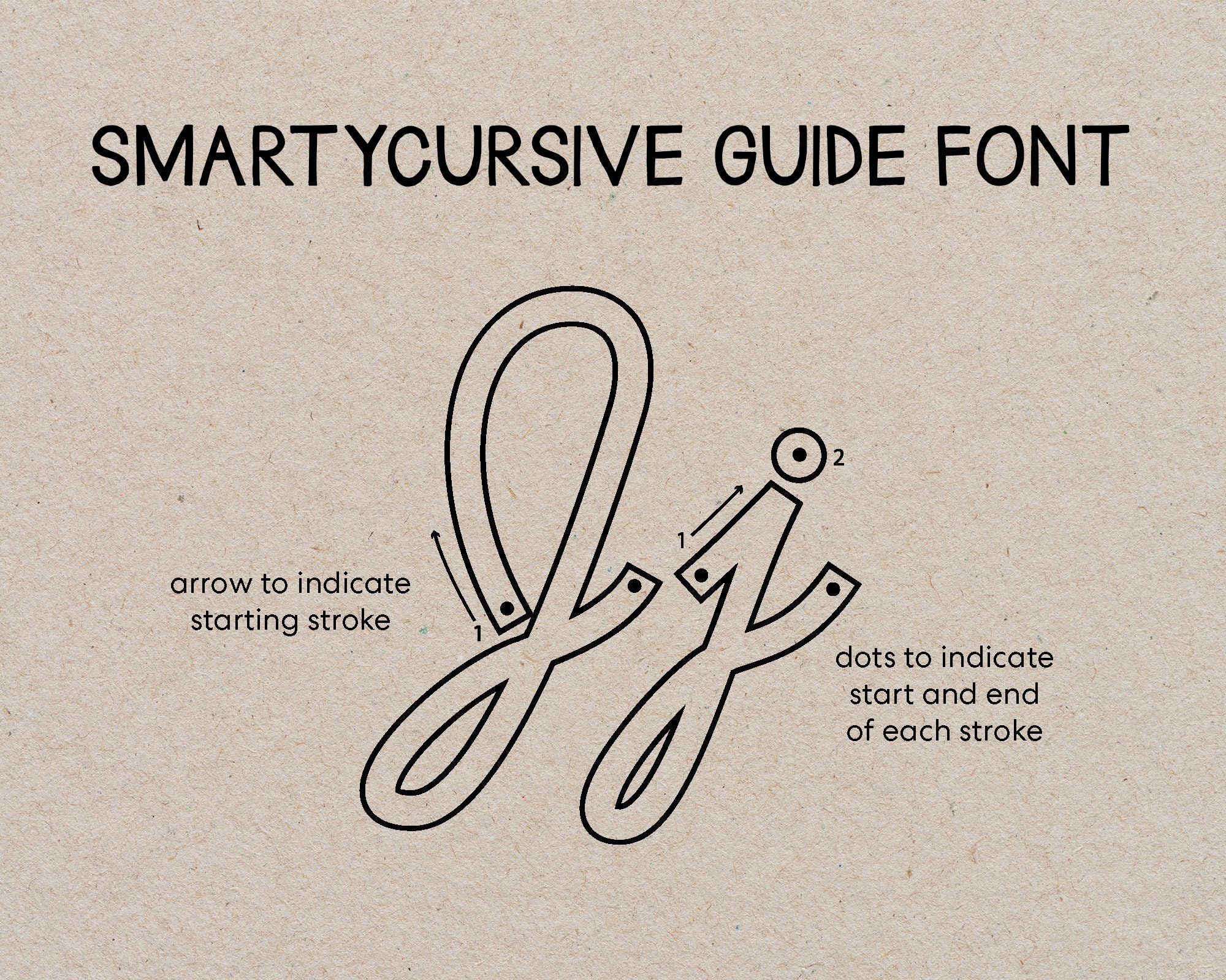 Cursive Font Cursive Letters School Font Cursive Writing - Etsy