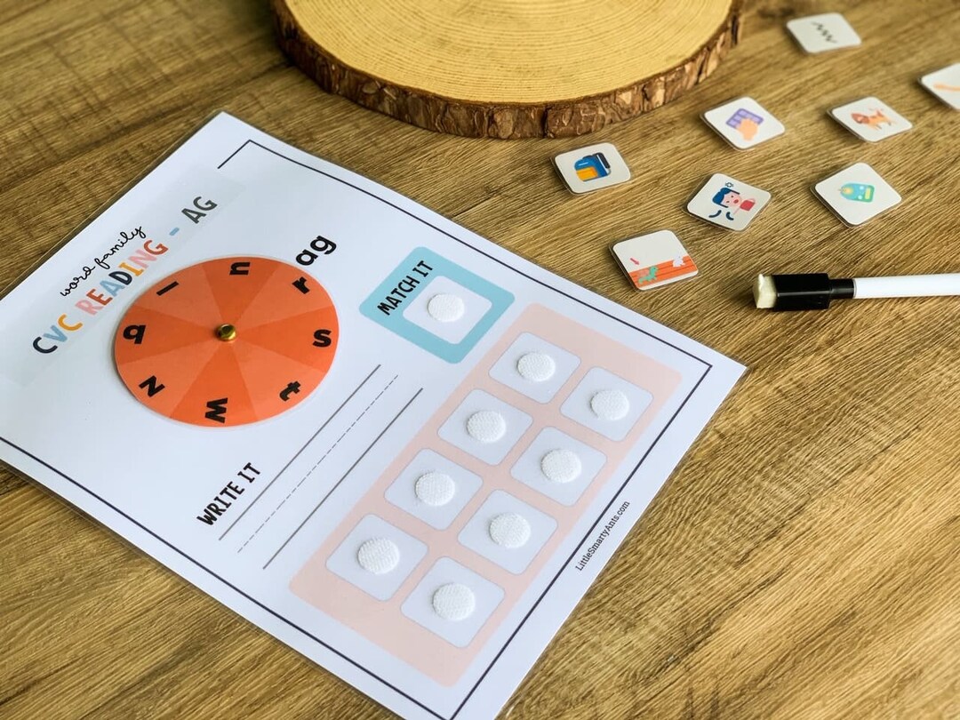 CVC, Word Family Ag, Phonics Learning, Learning to Read, Sight Word ...