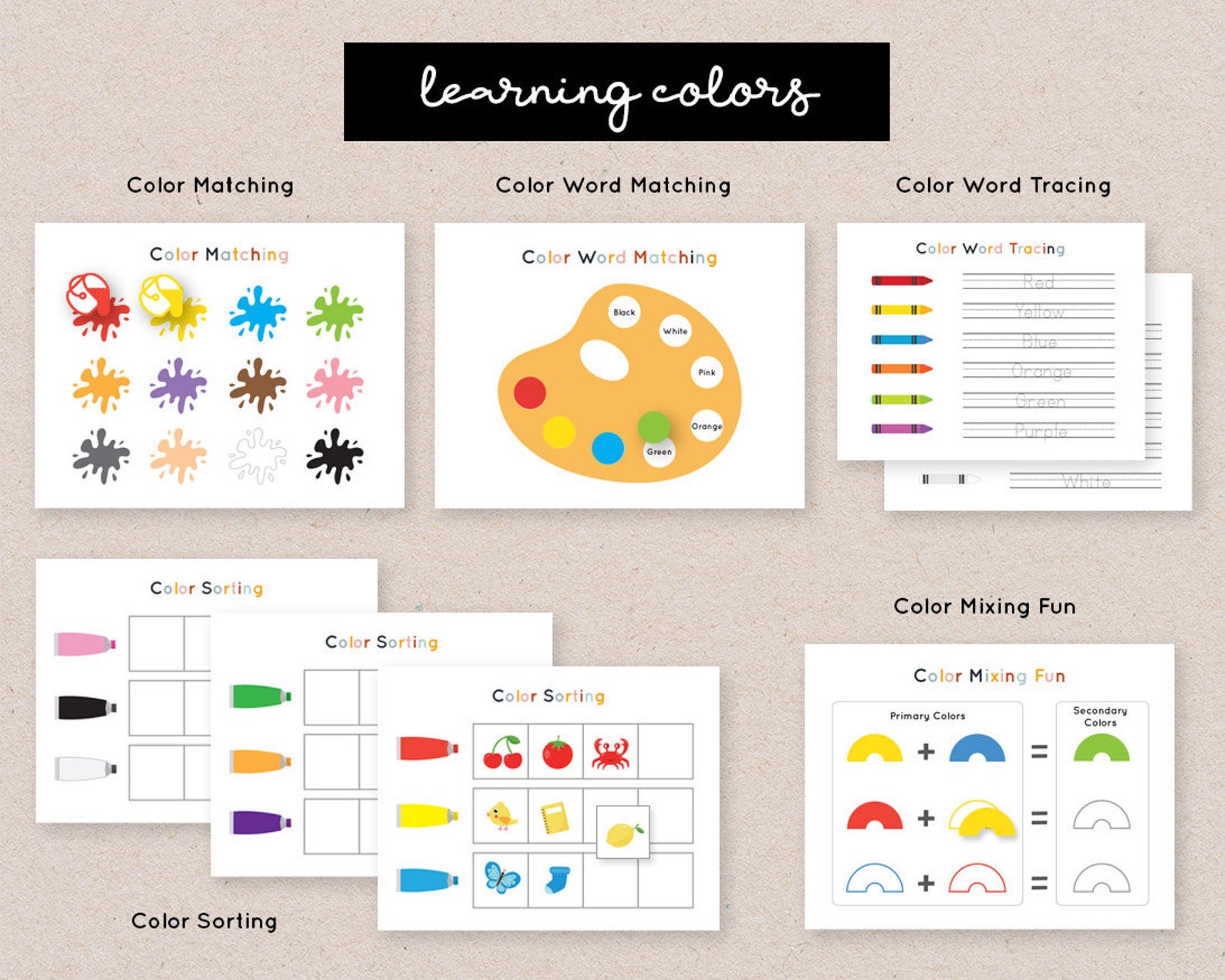 Busy Book Pre-k Kindergarten Printable Homeschool Learning - Etsy