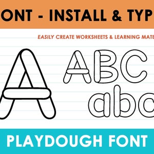 Font Bundle, School Font, Writing Font, Homeschool Printable, Worksheet ...