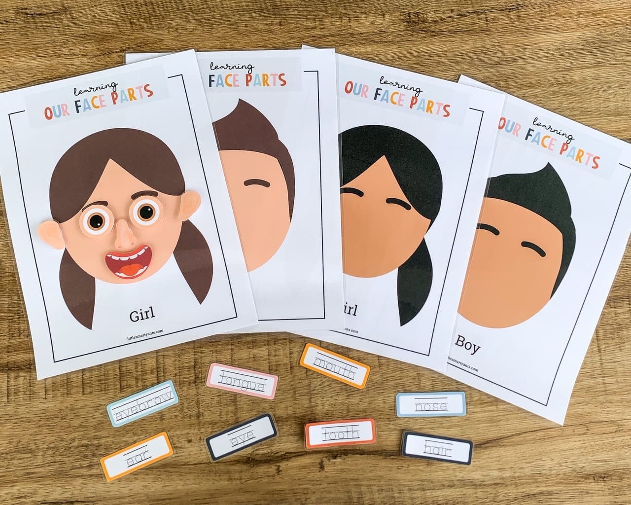 Printable Face Parts Learning Faces 5 Senses Printable My | Etsy