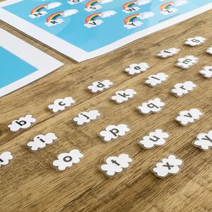 Alphabet Matching Printable, Uppercase & Lowercase, Montessori Activity ...