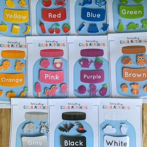 Color Matching, Color Activity, Learning Colors, Toddler Activity ...