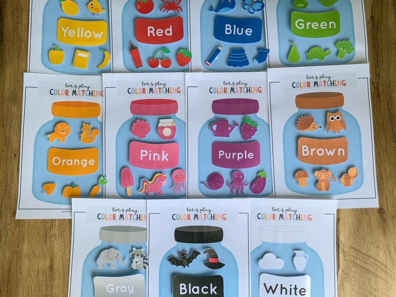 Color Matching Color Activity Learning Colors Toddler - Etsy