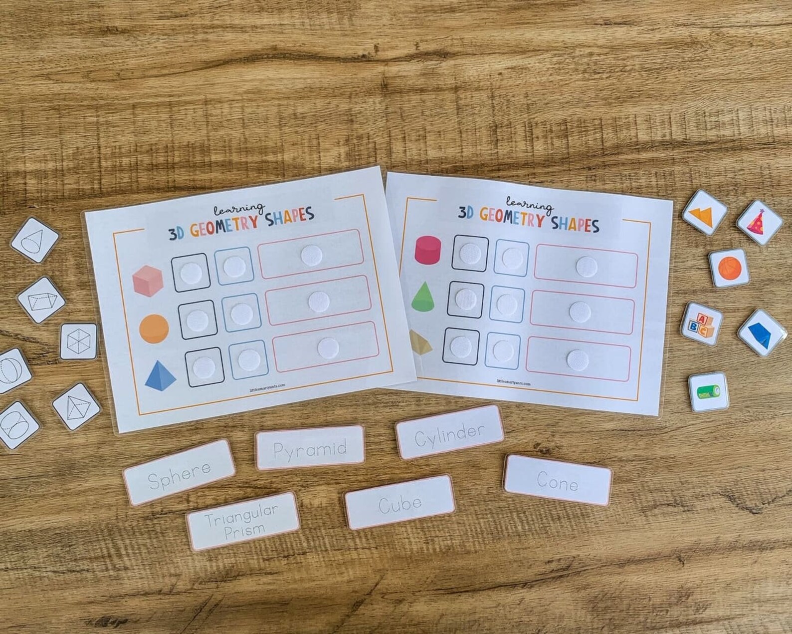 Geometric Shapes Printable Shape Printable 3D Shape - Etsy