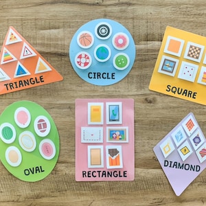 Shape Matching Activity Shapes Printable Learning Shapes - Etsy