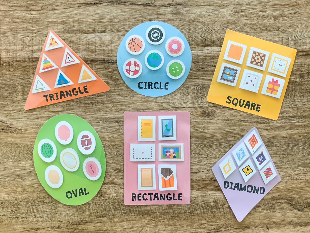 Shape Matching Activity Shapes Printable Learning Shapes - Etsy