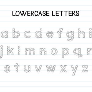 Do a Dot Font, Learning ABC, Alphabet Toddler Activity, Teacher Font ...