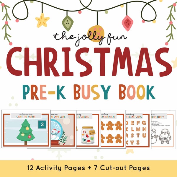 Busy Book Printable - Etsy