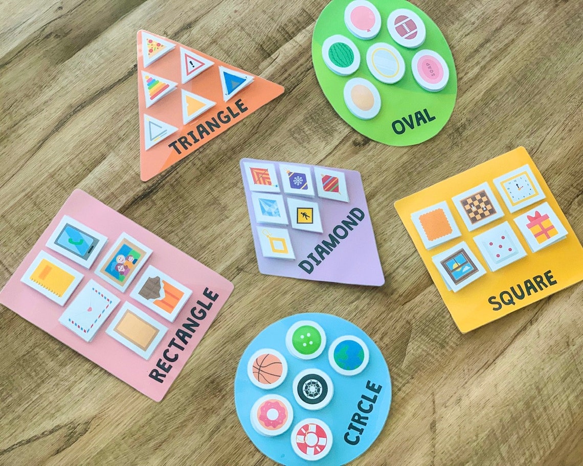 Shape Matching Activity Shapes Printable Learning Shapes - Etsy