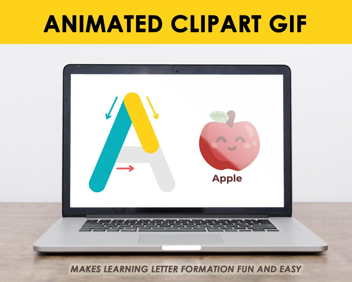 Learning Alphabets GIF Preschool Learning Activity Alphabet - Etsy