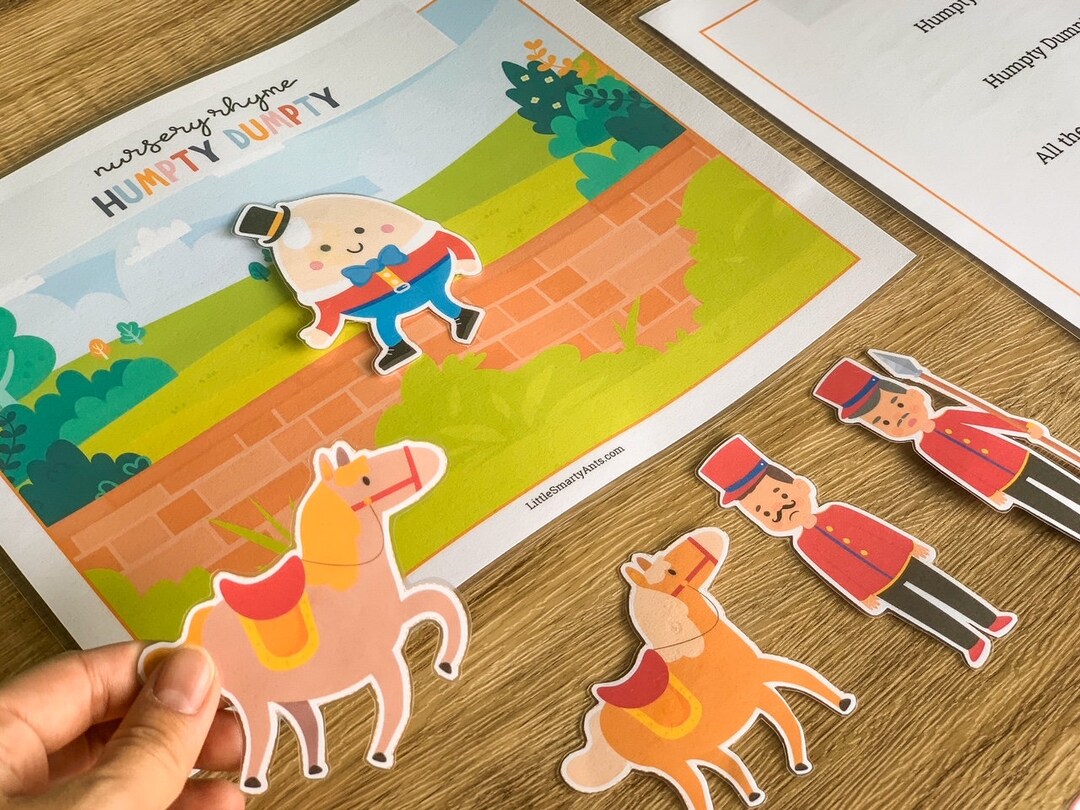 Nursery Rhyme, Humpty Dumpty, Toddler Printable, Preschool Printable ...