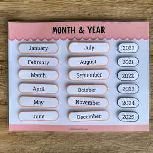 Kids Calendar Printable, Perpetual Calendar, Circle Time, Morning Time ...