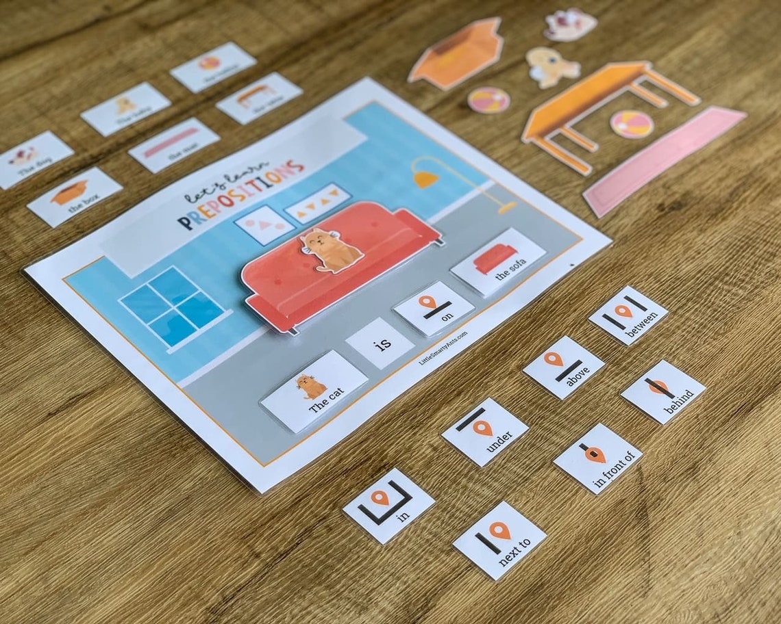 Prepositions Early Reading Kindergarten Printable Grammar - Etsy