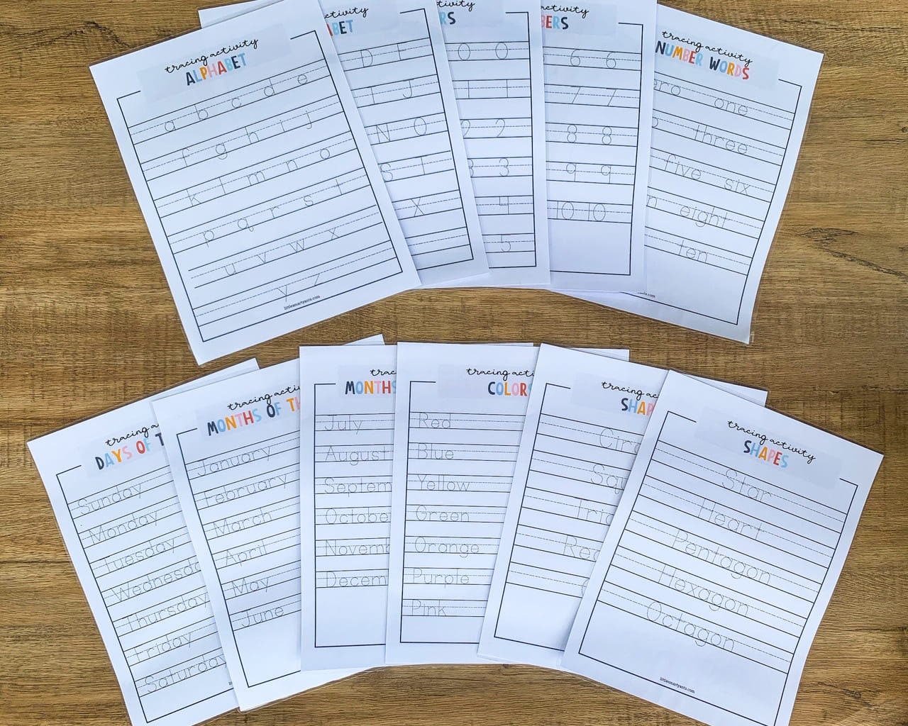 Tracing Worksheets Mega Tracing Printable Tracing Activity - Etsy