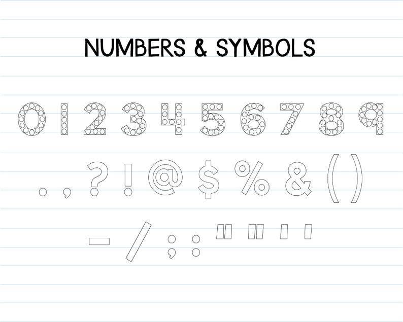 Do a Dot Font Learning ABC Alphabet Toddler Activity - Etsy