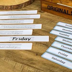 Days of the Week Printable, Kids Learning Calendar, Circle Time ...
