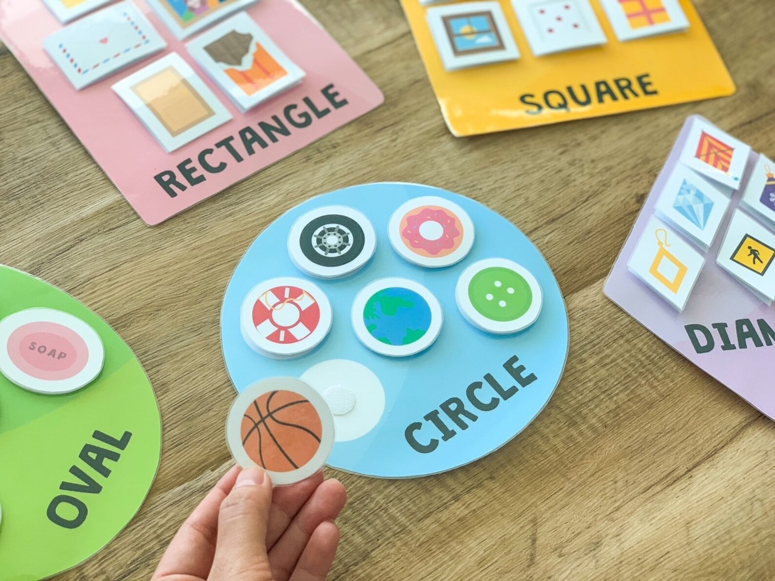 Shape Matching Activity Shapes Printable Learning Shapes - Etsy