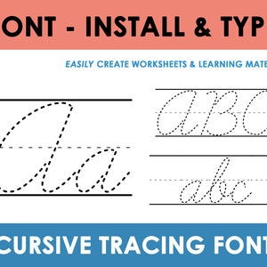 Cursive Writing, Font Bundle, Cursive Fonts, Teacher Font, School Font ...