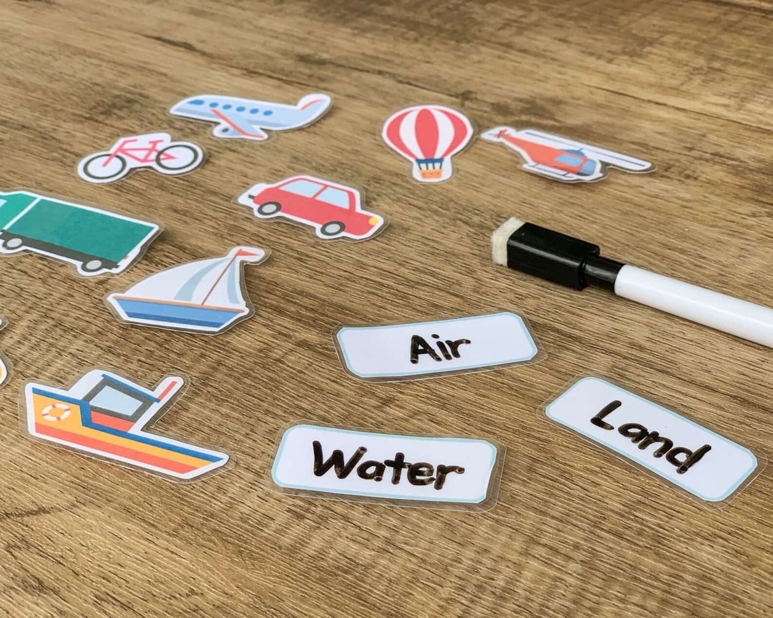 Land Air Water Transportation Transportation Matching Busy | Etsy