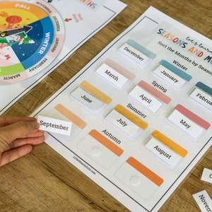 Seasons Printable, Seasons & Months, Months of the Year, Circle Time ...