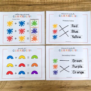 Color Activity, Preschool Printable, Color Mixing, Learning Colors ...