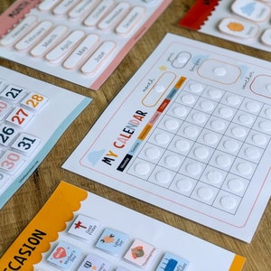 Kids Calendar Printable, Perpetual Calendar, Circle Time, Morning Time ...