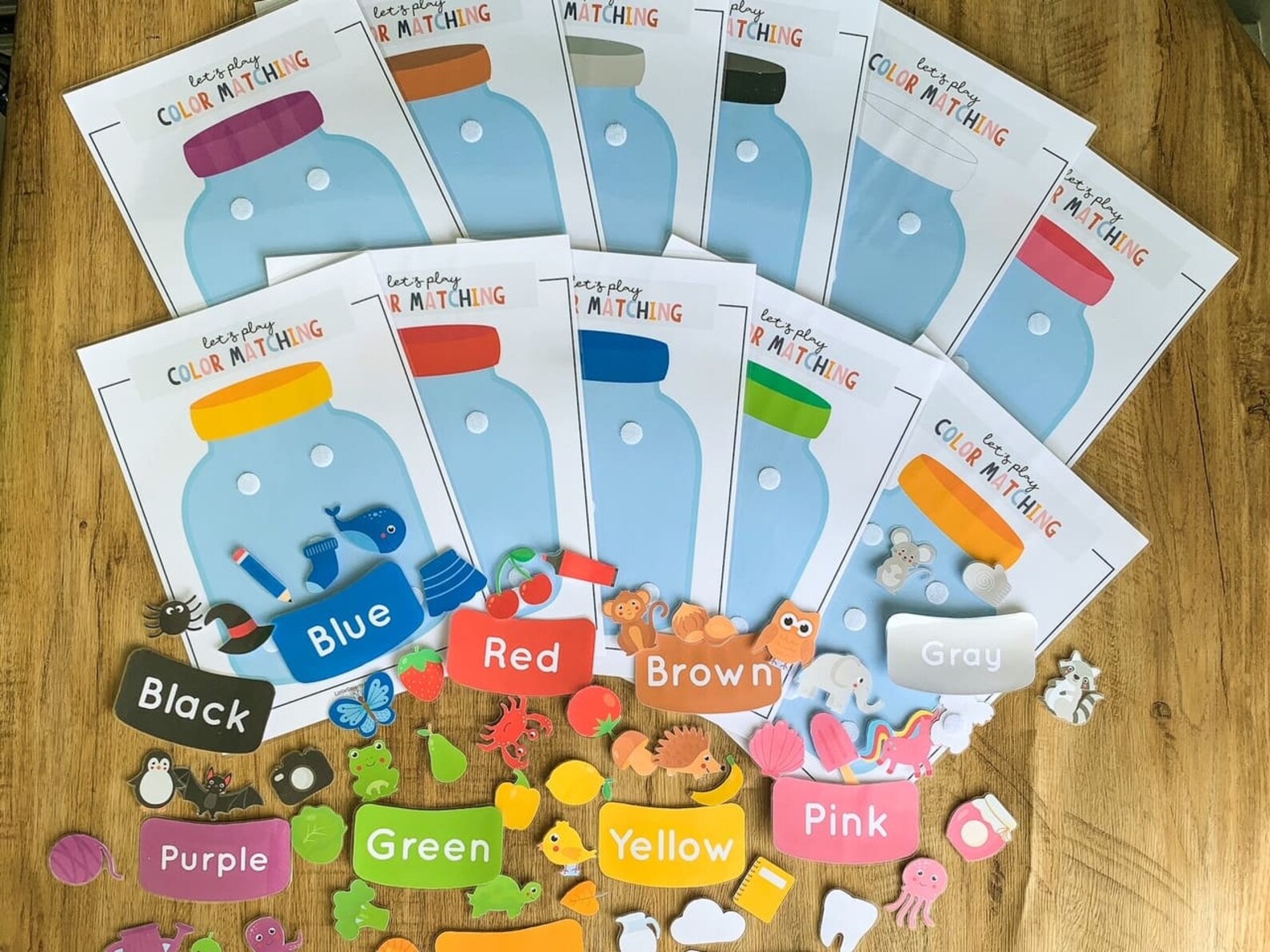 Color Matching Color Activity Learning Colors Toddler - Etsy