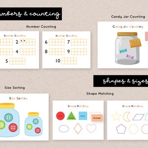 Busy Book, Pre-k, Kindergarten Printable, Homeschool Learning, Activity ...