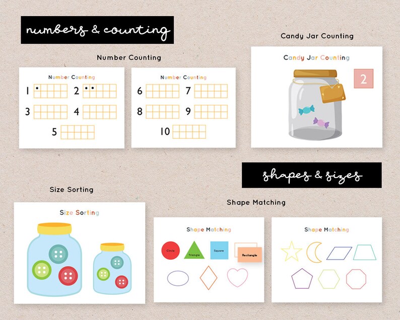 Busy Book Pre-k Kindergarten Printable Homeschool Learning - Etsy