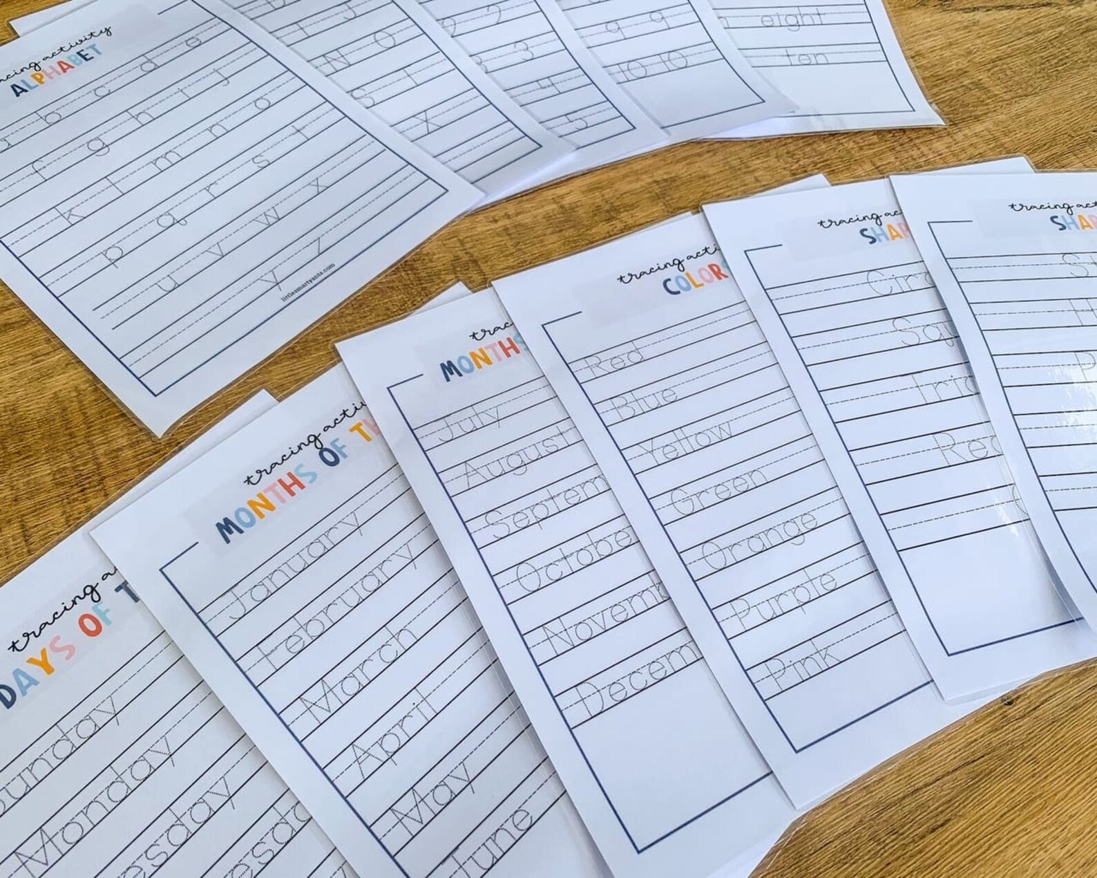 Tracing Worksheets Mega Tracing Printable Tracing Activity - Etsy