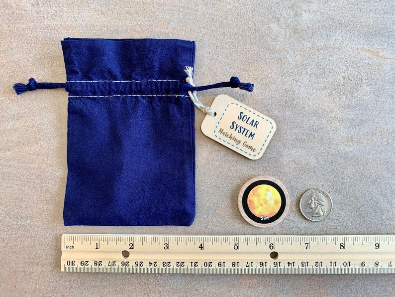 Solar System/planets/outer Space Wooden Matching Memory Game | Etsy