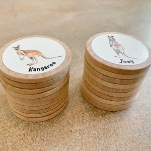 Mother & Baby Animal Wooden Matching Memory Game Kids Stocking Stuffer ...