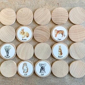 Mother & Baby Animal Wooden Matching Memory Game | Kids Stocking ...