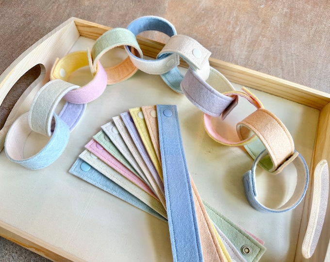 Snap Link Felt Chain | Reversible & Reusable Countdown | Fine Motor ...