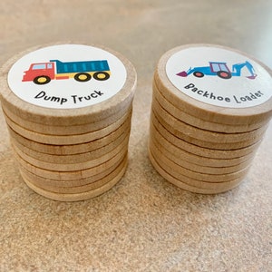 Construction Wooden Matching Memory Game Kids Gift Busy Bag Travel Toy ...