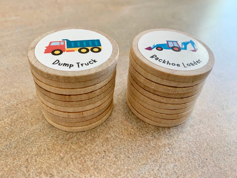 Construction Wooden Matching Memory Game | Kids Gift | Busy Bag ...