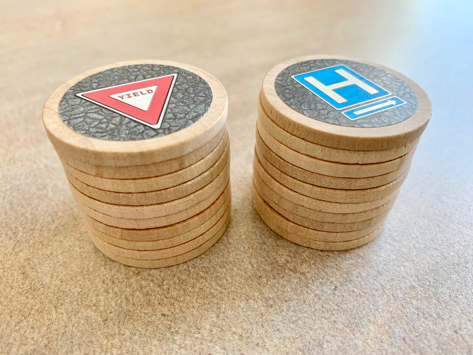 Road Signs Wooden Matching Memory Game Busy Bag Travel Toy - Etsy