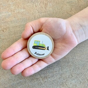 Construction Wooden Matching Memory Game Kids Gift Busy Bag Travel Toy ...