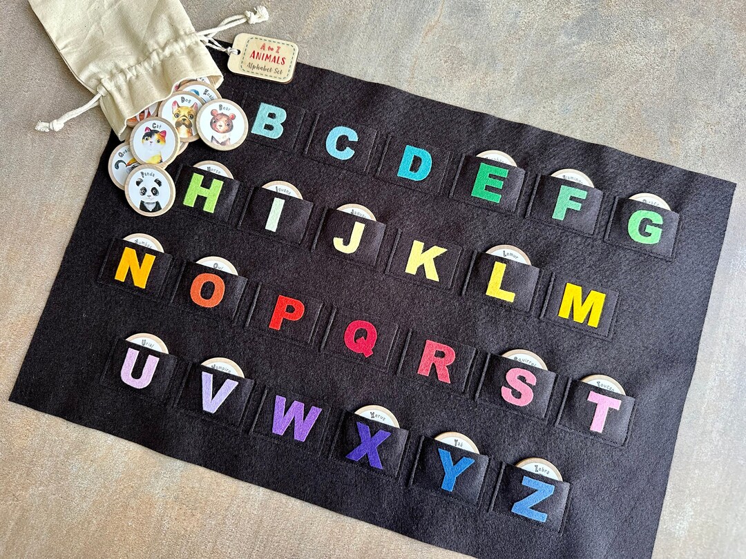 Felt Alphabet Pocket Mat | Letter Sorting | ABC Learning Activity ...