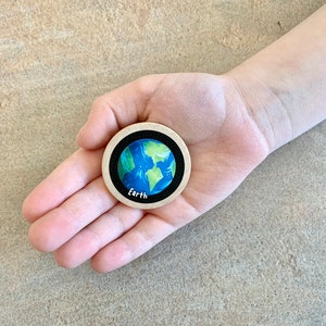 Solar System/planets/outer Space Wooden Matching Memory Game | Stocking ...