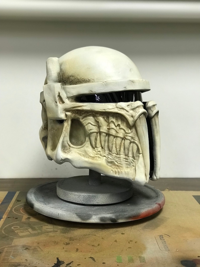 Star Wars Mandalorian Bone Helmet - Etsy