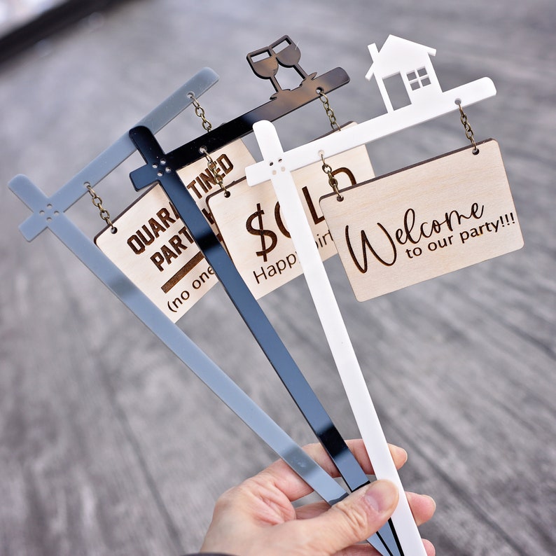 Birthday Cake Topper Quarantine Virtual Party Stake - Etsy