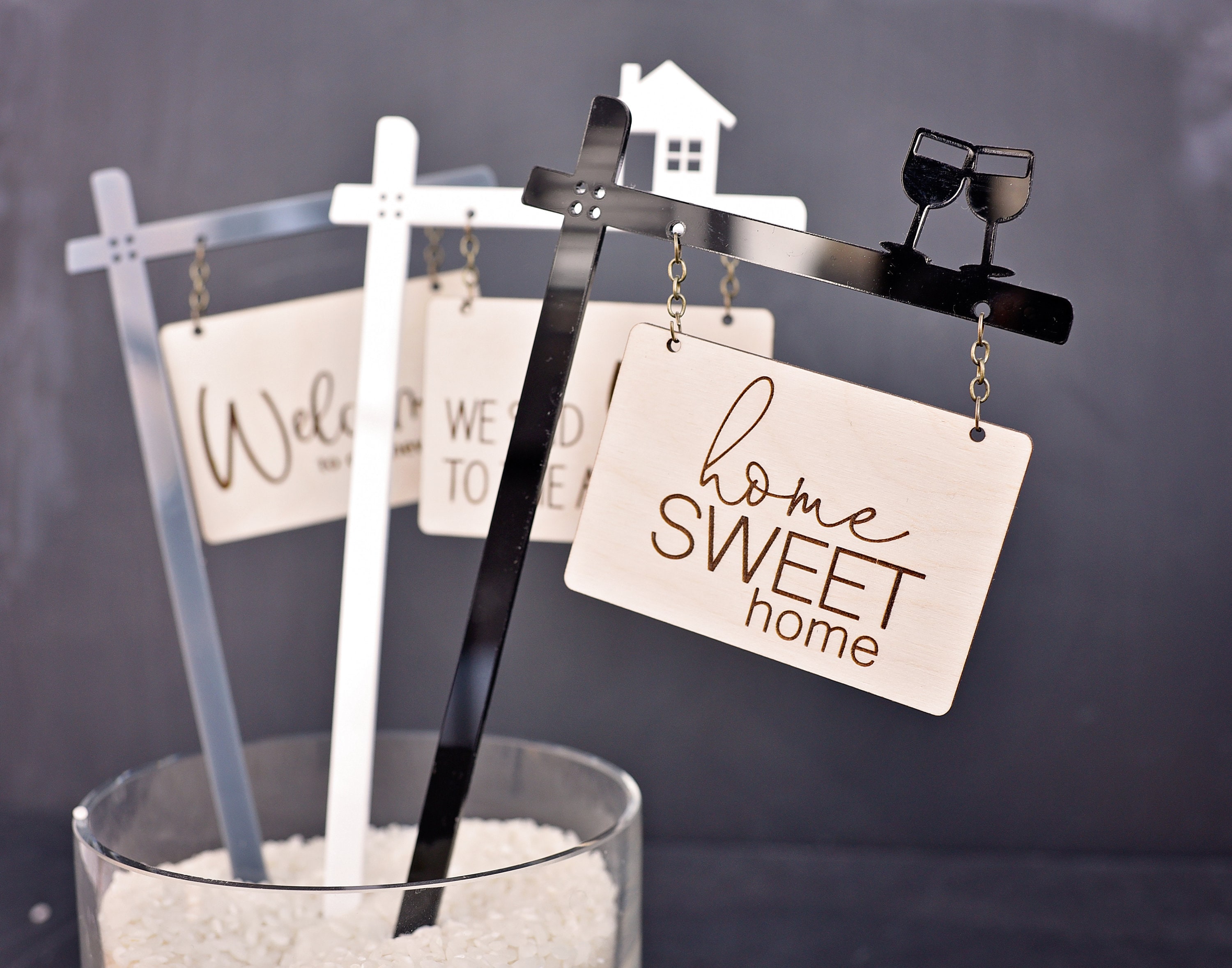Housewarming Cake Topper New Home Party Stake Welcome - Etsy