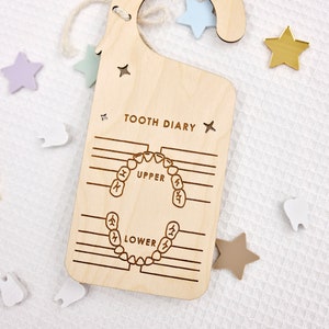 Tooth Fairy Door Hanger | Child Teeth Diary Memoir | Kids Dental Chart ...