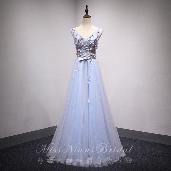 Light Blue Wedding Dress - Etsy